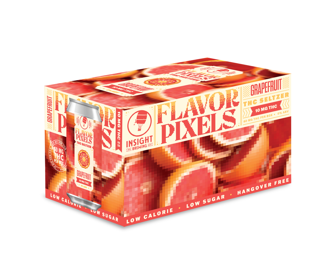 10MG Grapefruit Hemp Seltzer - 6-Pack – Flavor Pixels